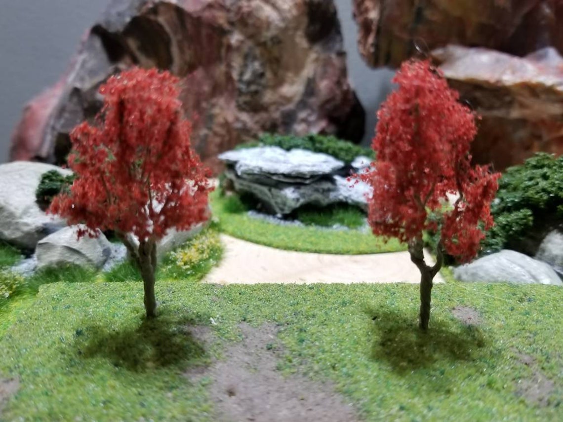 2 2 Miniature Trees Red Maple Tree Autumn Fall Tree - Etsy