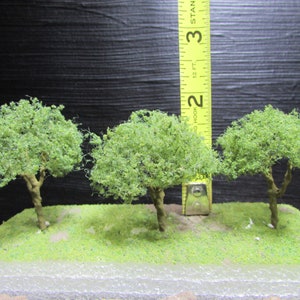 3 2 Miniature Trees, Green Jacaranda Tree, Terrarium Craft Tree, Fairy ...
