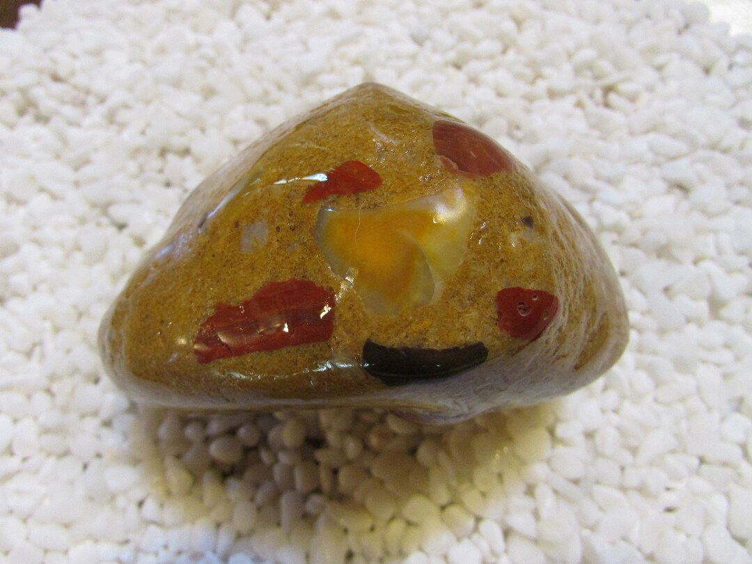 Medium Pudding Stone, Rough Tumbled, 1lb 7oz, 3.75, Conglomerate ...