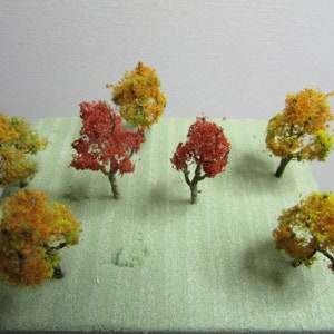 Forest Variety Set Option #6, Fall Mini Tree Set, Autumn Forest Set ...