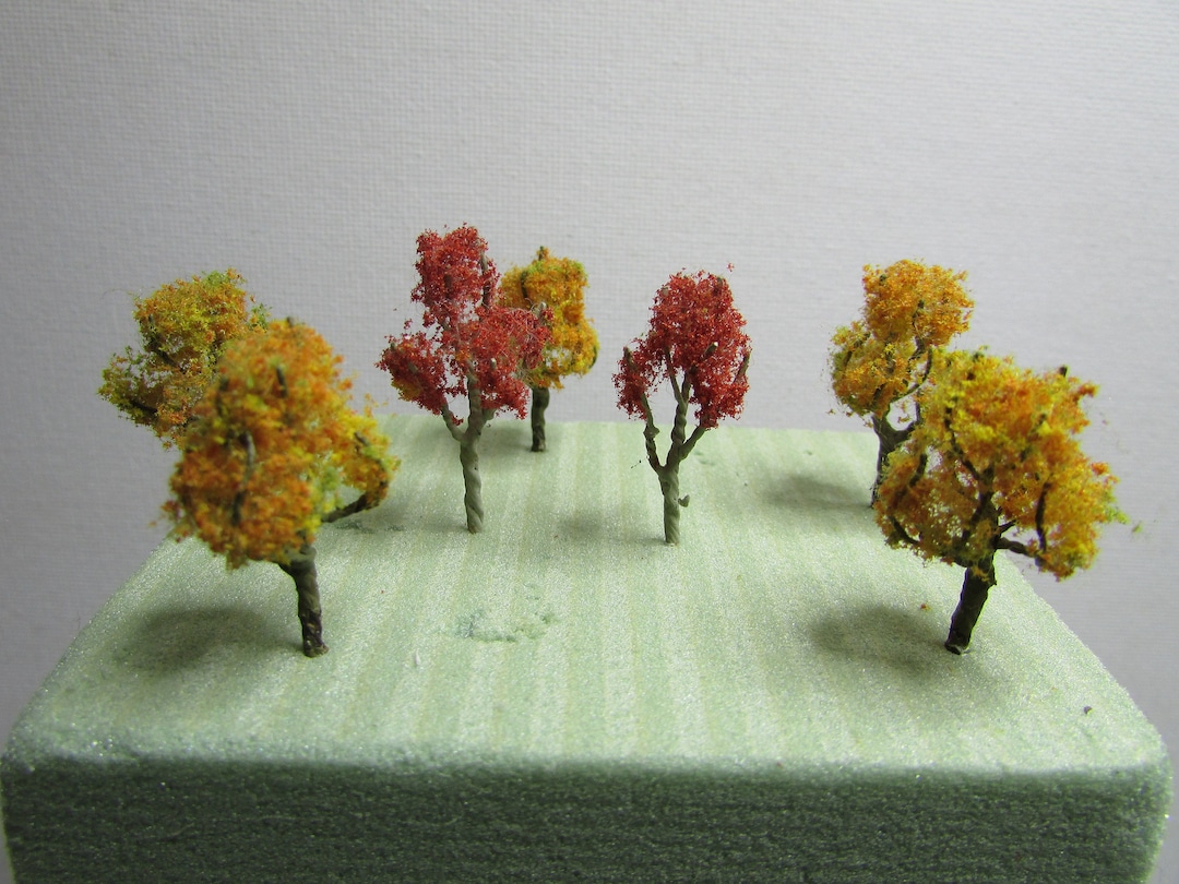 Forest Variety Set Option #6, Fall Mini Tree Set, Autumn Forest Set ...