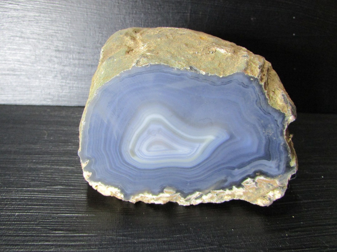 Faced Brazilian Agate, ~4 Lbs and 4.5", Home Decorator, Display Piece ...