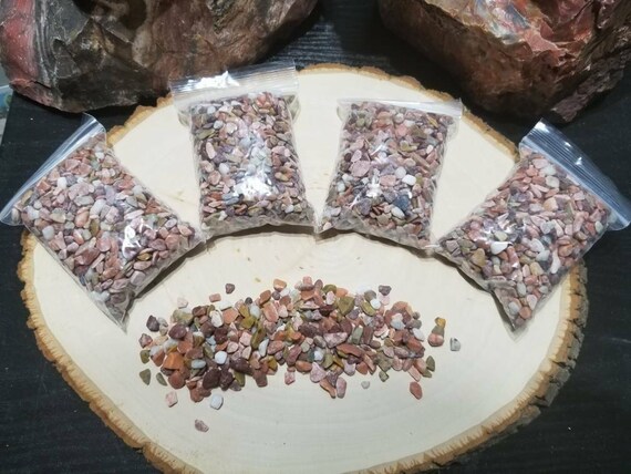 Small Red Pebbles Stones Rocks 4 Bags Size | Etsy