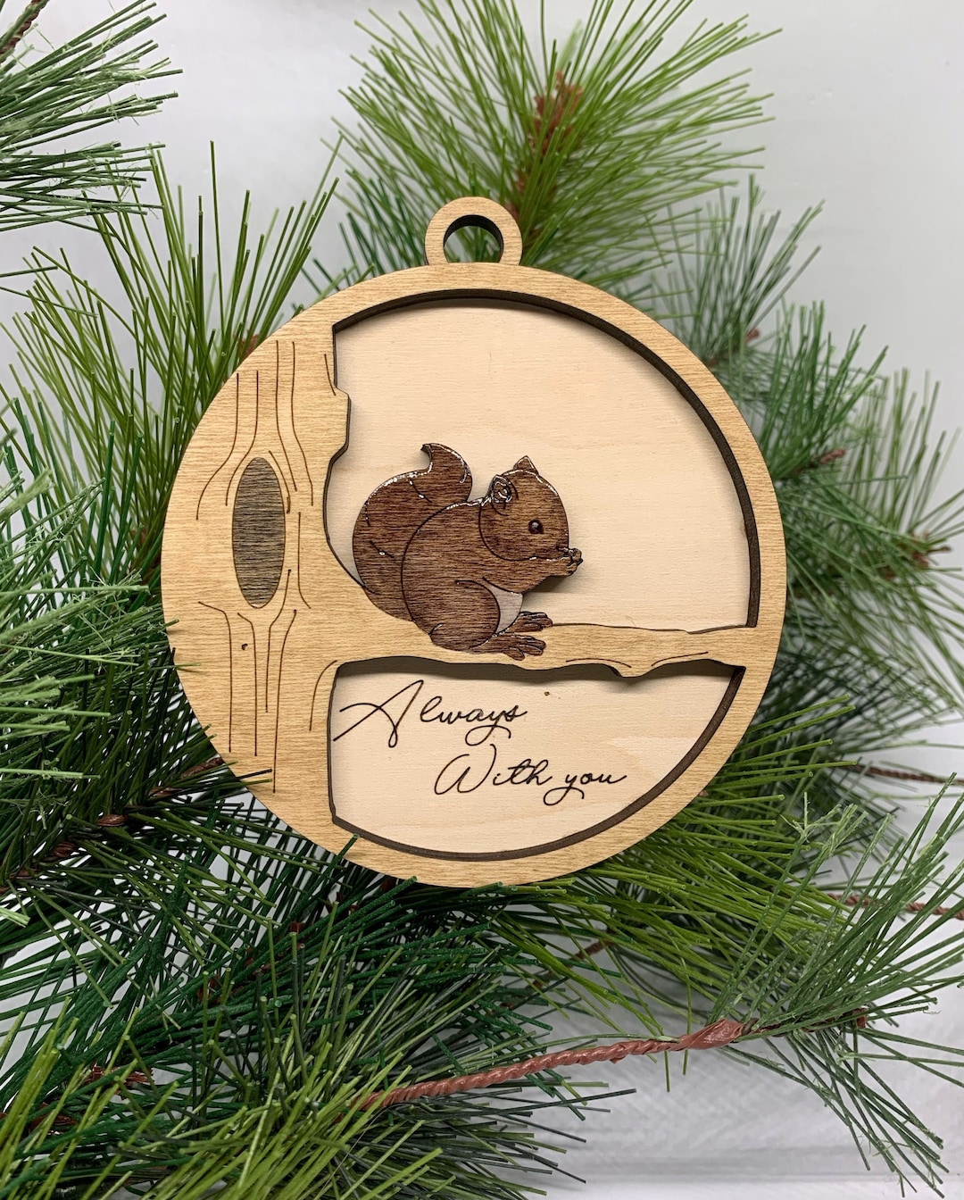 Squirrel Memorial Ornament, "always With You" - Etsy