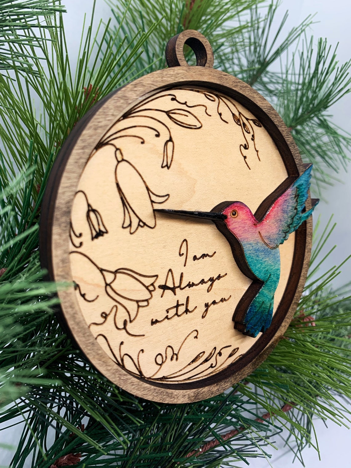 Personalized Hummingbird Memorial Ornament, "i Am Always With You" - Etsy