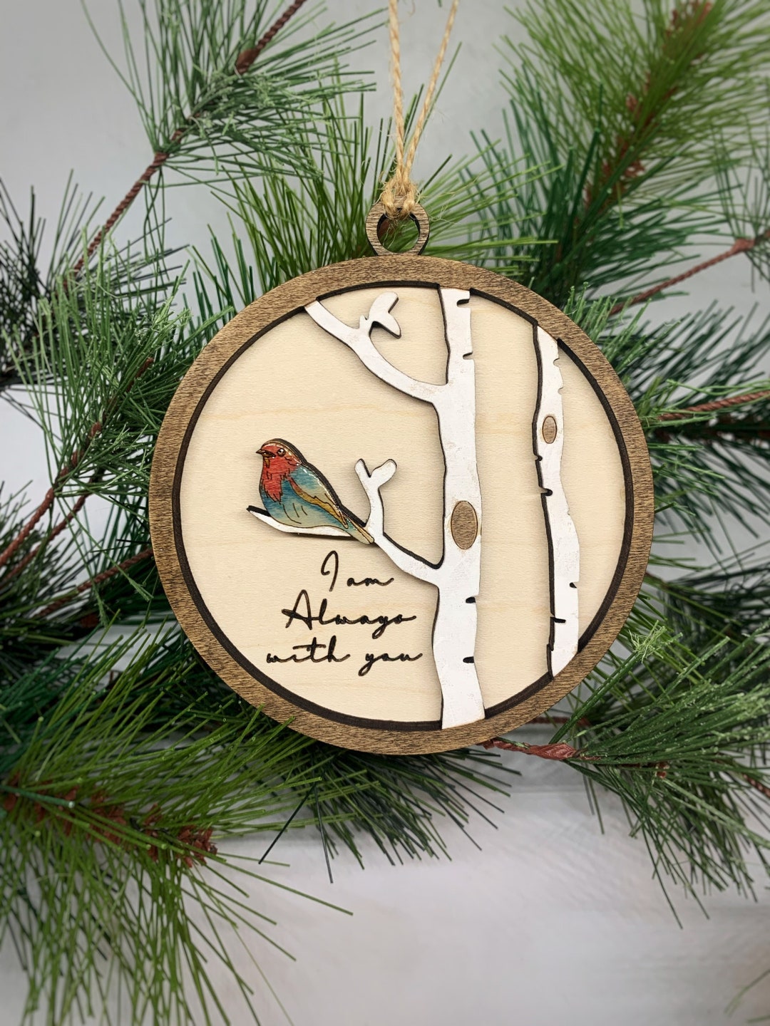 Robin Memorial Ornament, "i Am Always With You" - Etsy