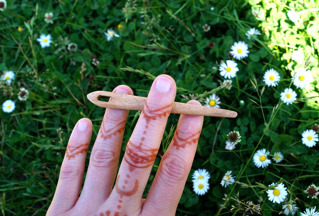 Wooden Needle for Naalbinding Needle Viking Medieval Handcrafting Wood ...
