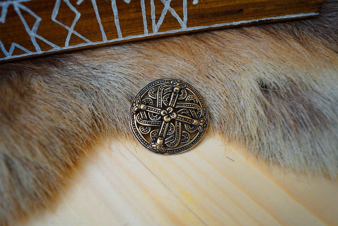 Viking Disc Brooch From Finland Bronze Medieval Viking Reenactment ...