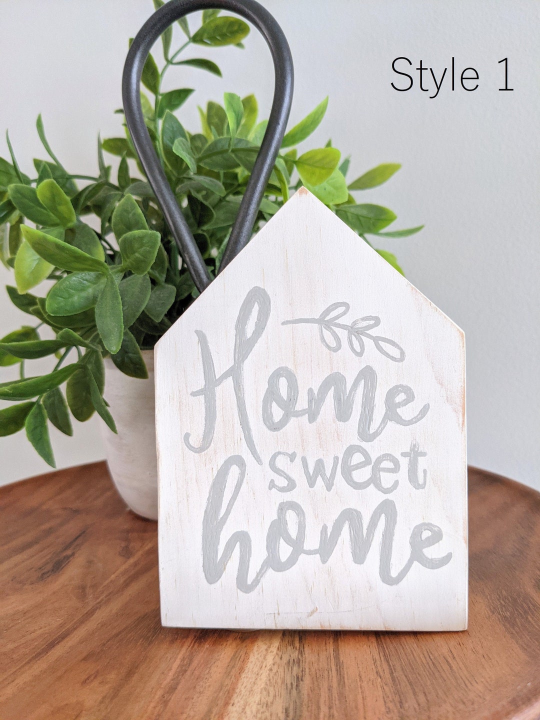 Home Sweet Home Wood Shelf Sign - Etsy