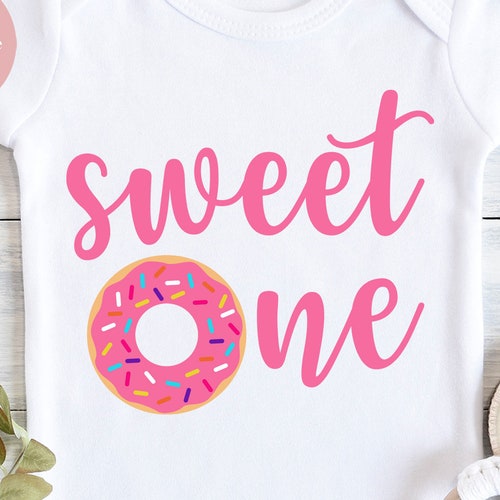 Sweet One Donut SVG One Sweet Girl SVG 1st Birthday Donut - Etsy