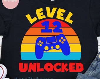 Level 12 Unlocked Svg - Etsy