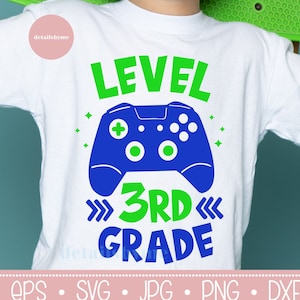 Level Third Grade Svg, Back to School Svg, 3rd Grade Svg, Dxf, Eps, Png ...