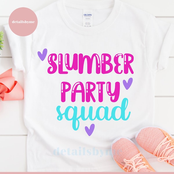 Slumber Party Squad Svg - Etsy
