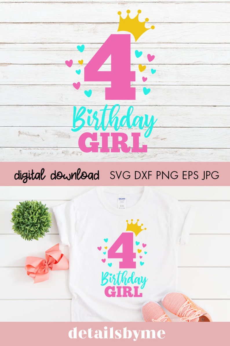 Vier Geburtstag Svg vierten Geburtstag Svg 4. Geburtstag | Etsy