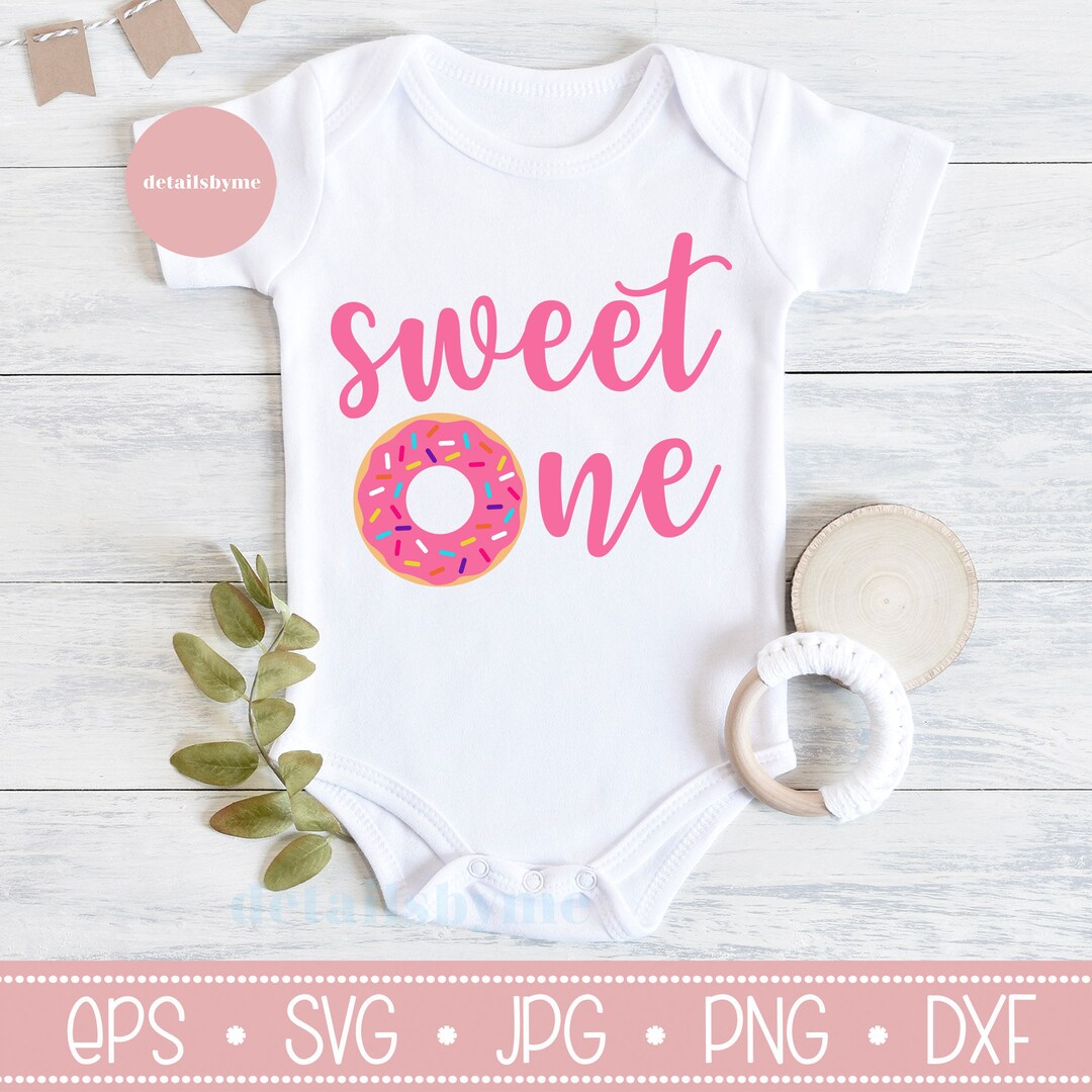 Sweet One Donut SVG, One Sweet Girl SVG, 1st Birthday Donut Party Cut ...