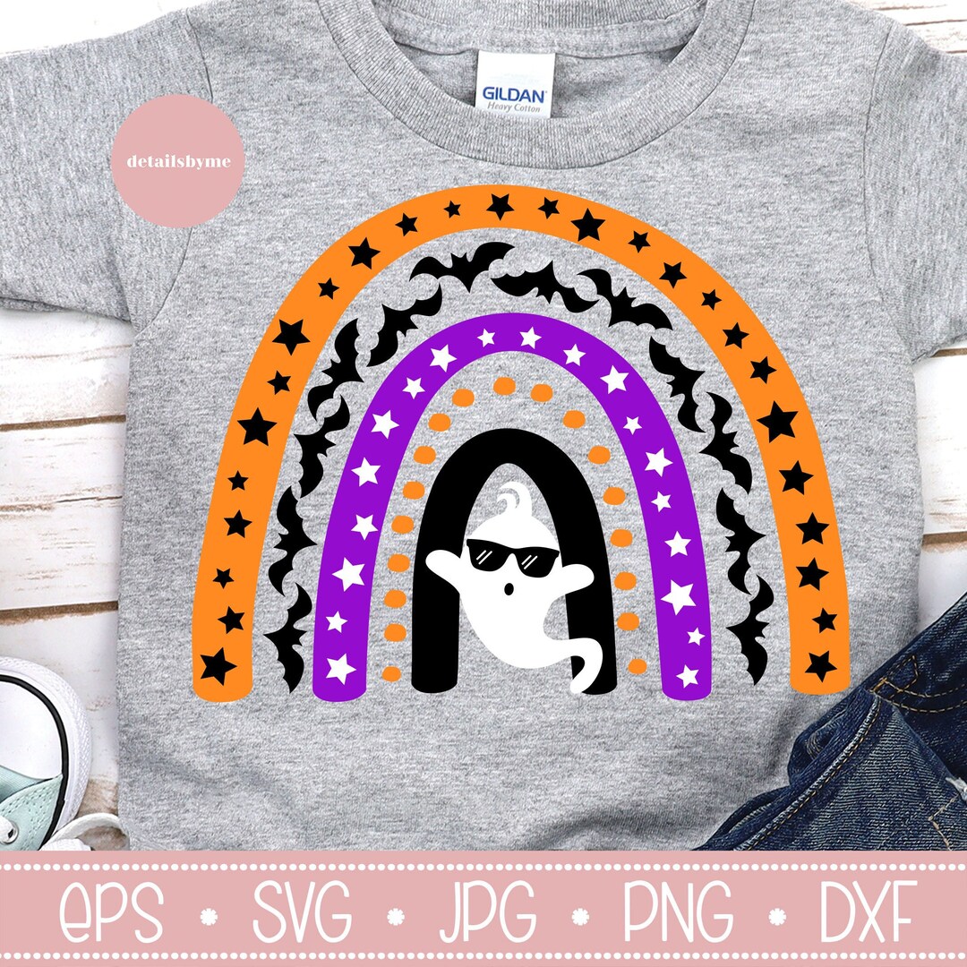 Rainbow Boo SVG, Funny Halloween Svg, Rainbow Halloween Svg, Halloween ...