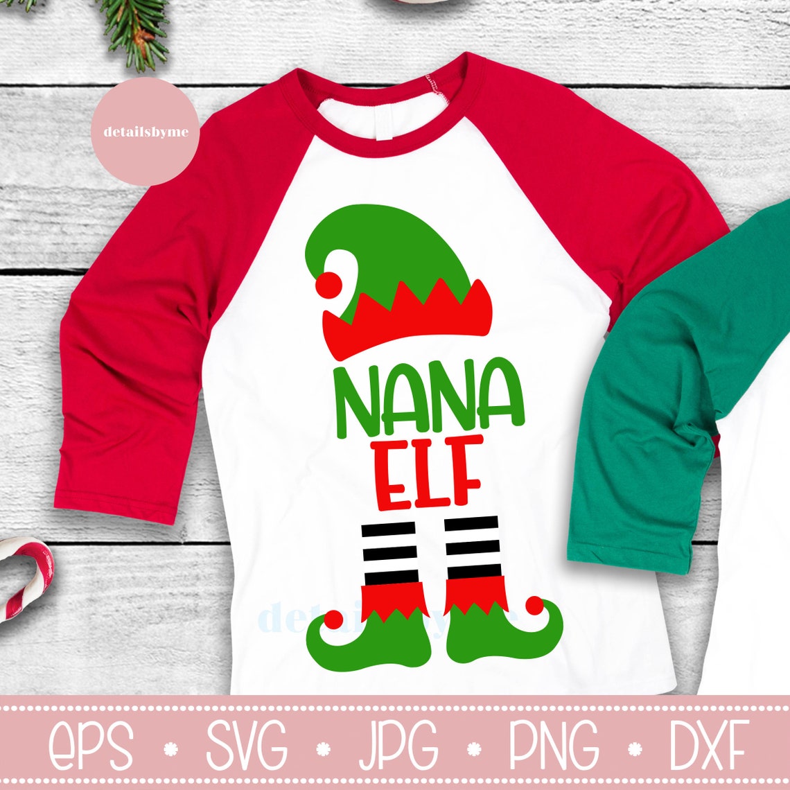 Nana Elf SVG, Elf Squad SVG, Christmas SVG, Squad Svg, Elf Hat Svg ...