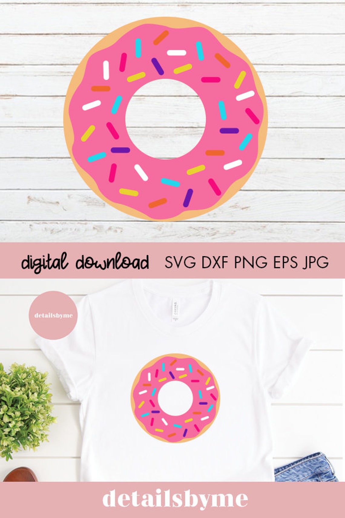 Donut Svg Spinkle Donut Svg Clipart Vector Cutting File - Etsy
