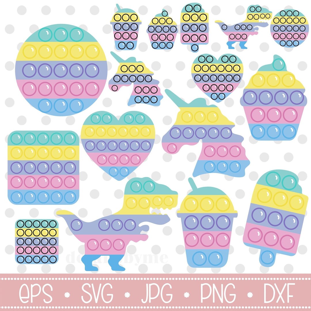Pop It Digital Clipart, Pop It Candy PNG Pop It Clipart Pop It Seamless ...