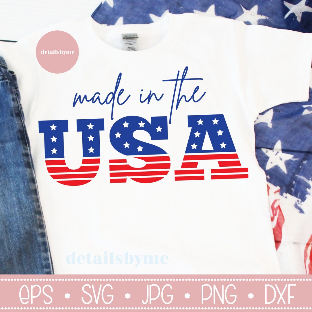 Made in the USA Svg | USA Svg | United States Svg | Patriotic Svg | 4th ...