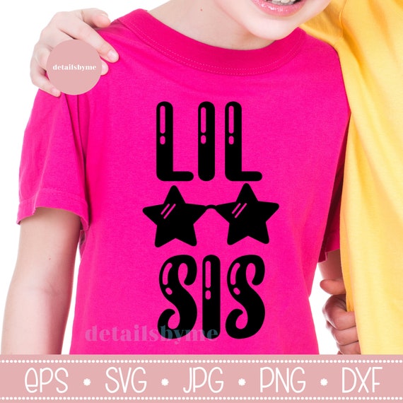 Lil Sister Svg Little Sister Svg Baby Family Shirt | Etsy