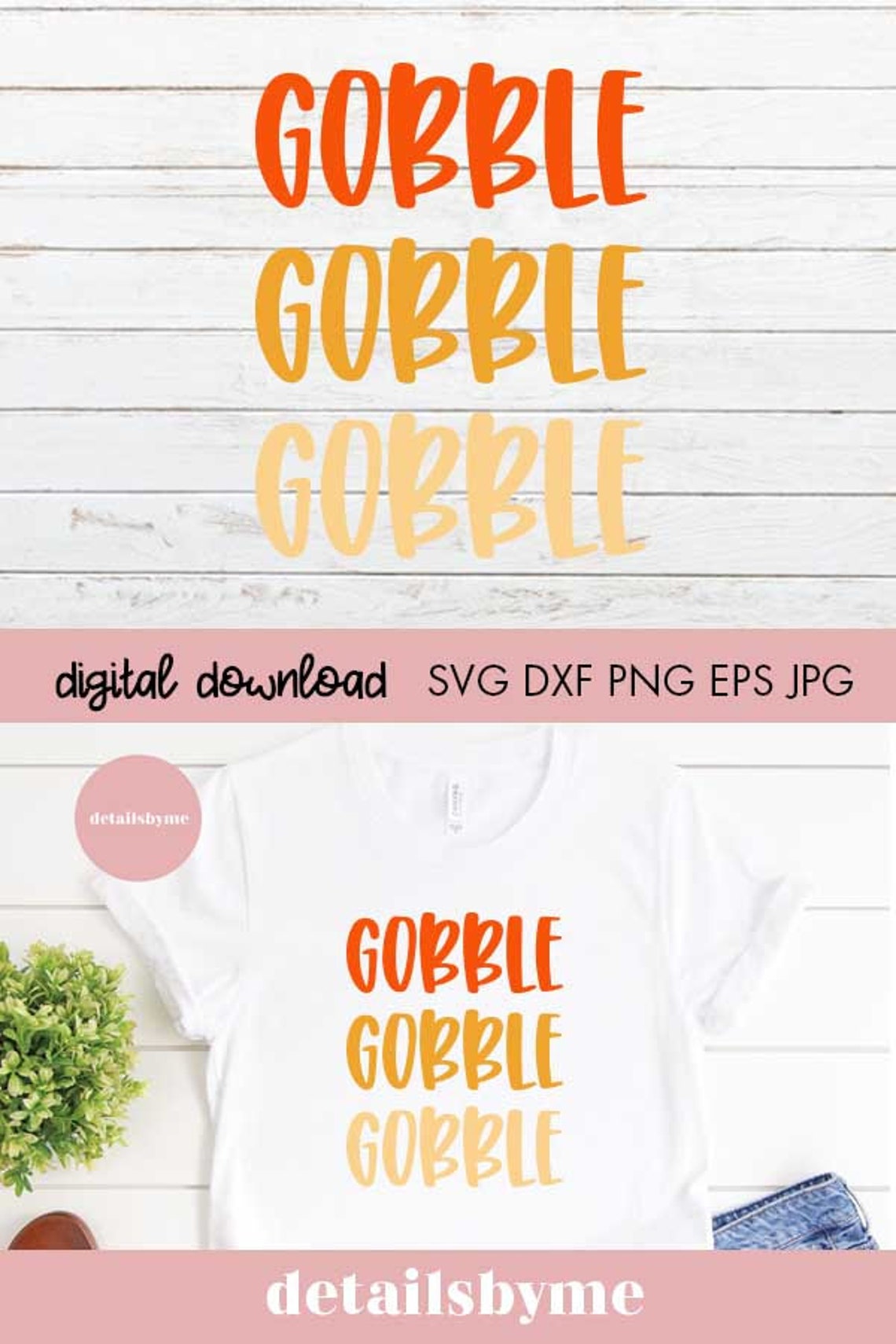 Gobble Svg Gobble Gobble Gobble Svg Turkey Svg Thanksgiving - Etsy