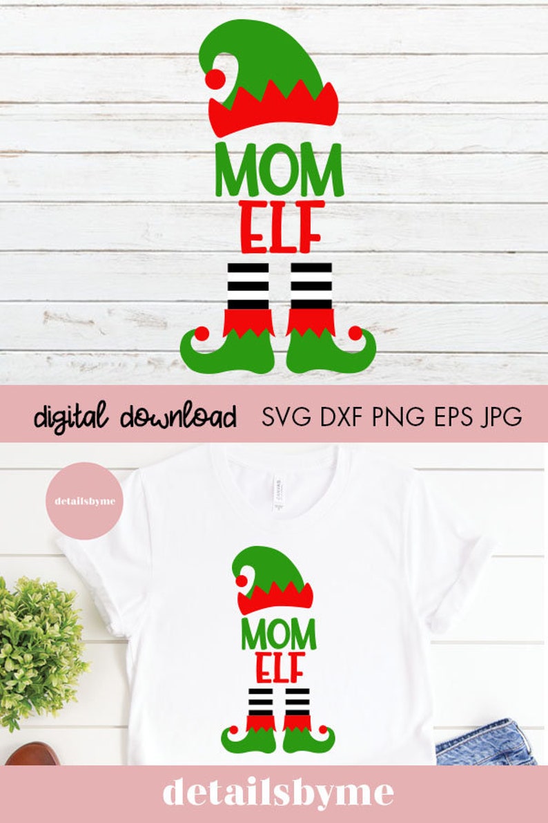 Mom Elf SVG Elf Family SVG Christmas SVG Squad Svg Elf Hat - Etsy