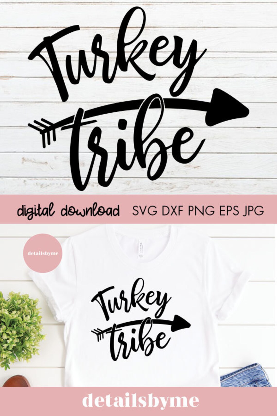 Turkey Tribe Svg, Turkey Day Svg, Thanksgiving Svg, Matching Family ...