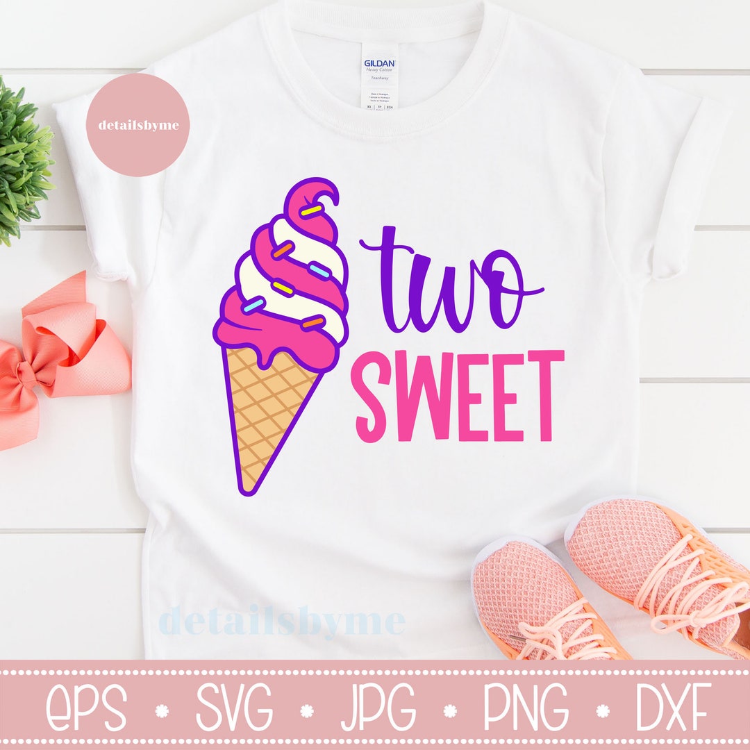 Two Sweet SVG | 2nd Birthday Svg | Birthday Svg | Second Birthday Svg ...