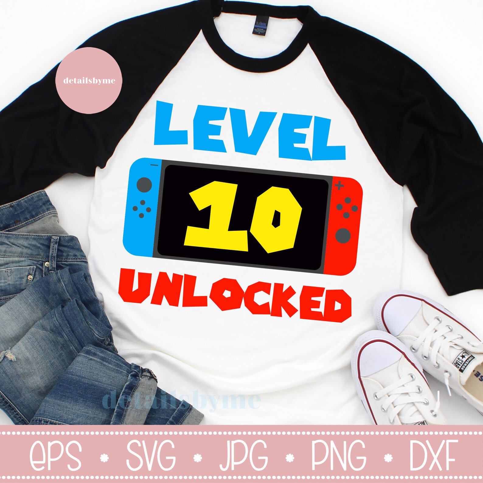 Level 10 Unlocked Svg 10th Birthday Boy Ten Years Old Gamer - Etsy