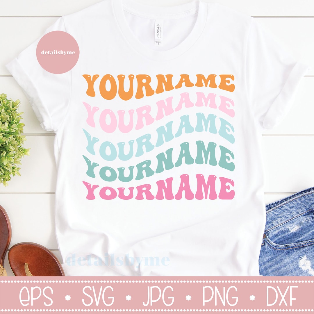 Custom Wavy Png, Custom Wavy Stacked Svg, Custom Wavy Letters Svg ...