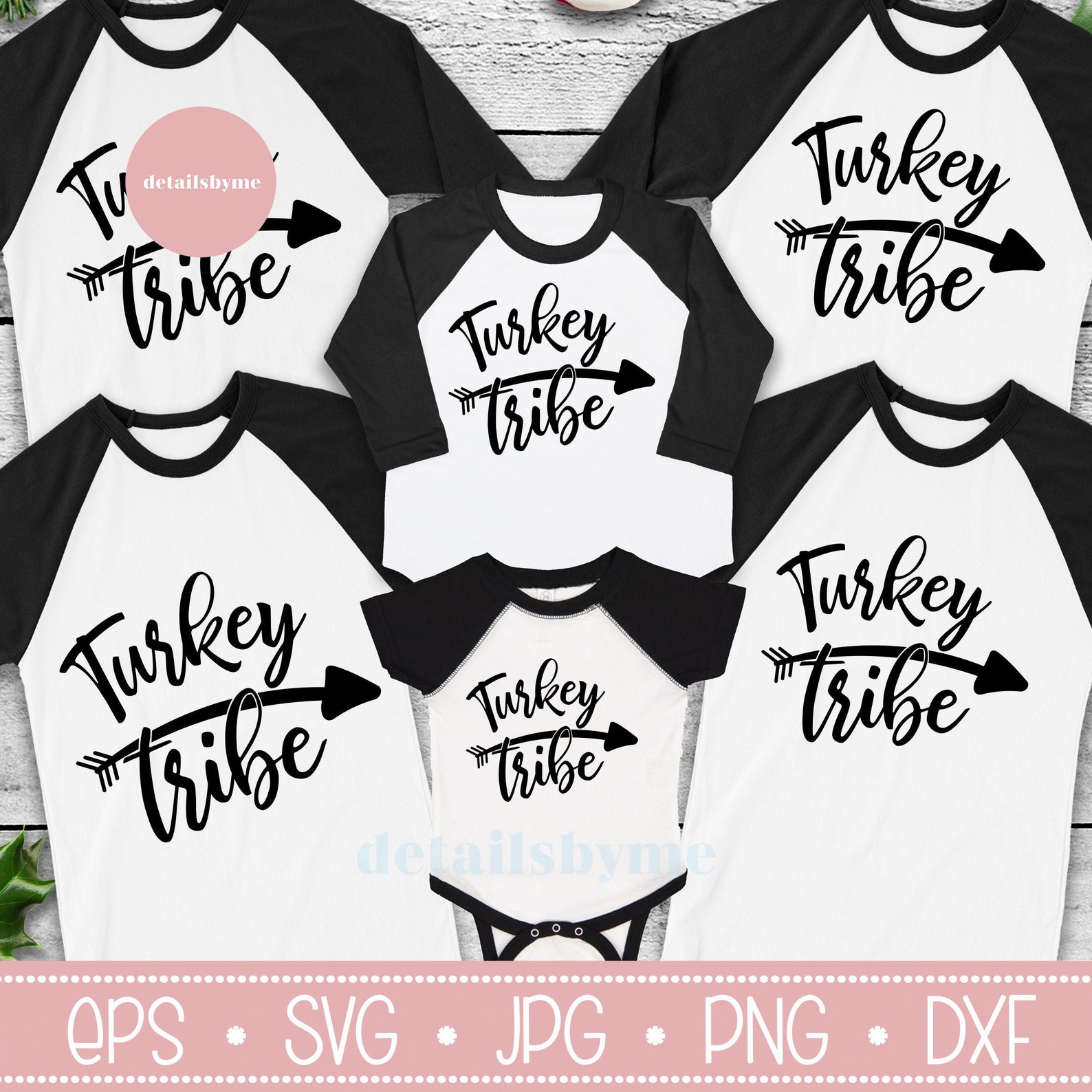 Turkey Tribe Svg Turkey Day Svg Thanksgiving Svg Matching - Etsy