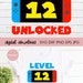 Level 12 Unlocked Svg 12th Birthday Boy Twelve Years Old Gamer Funny ...