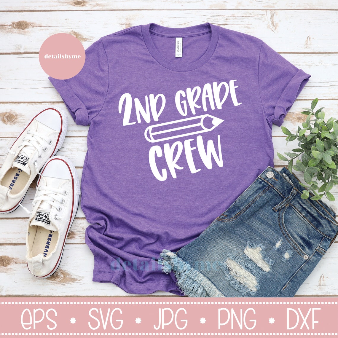 2nd Grade Crew Svg, Back to School Svg, 2nd Grade, Second Grade, Crew ...