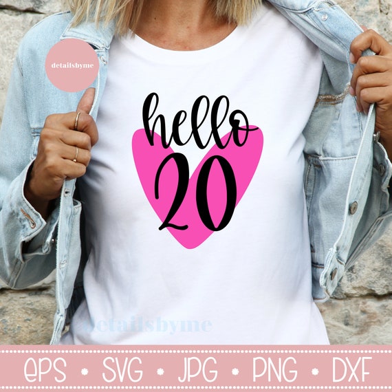Hello Twenty Svg Twenty and Fabulous SVG 20 and Fabulous - Etsy
