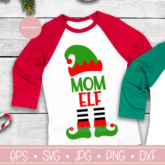 Mom Elf SVG Elf Family SVG Christmas SVG Squad Svg Elf Hat - Etsy