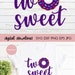 Two Sweet Svg, 2nd Birthday Svg, Birthday Girl Svg, Happy Birthday Svg ...