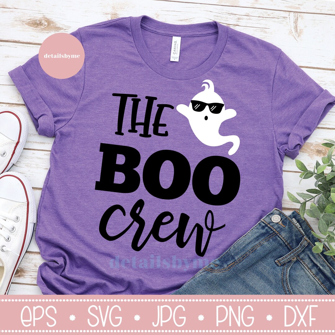 The Boo Crew Svg - Halloween - Svg - Dxf - Eps - Png - Cute Halloween ...