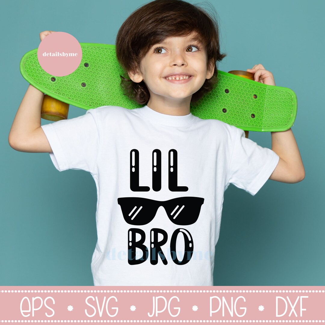 Lil Bro Svg, Little Brother Svg, Family Shirts, Clipart, Cricut ...