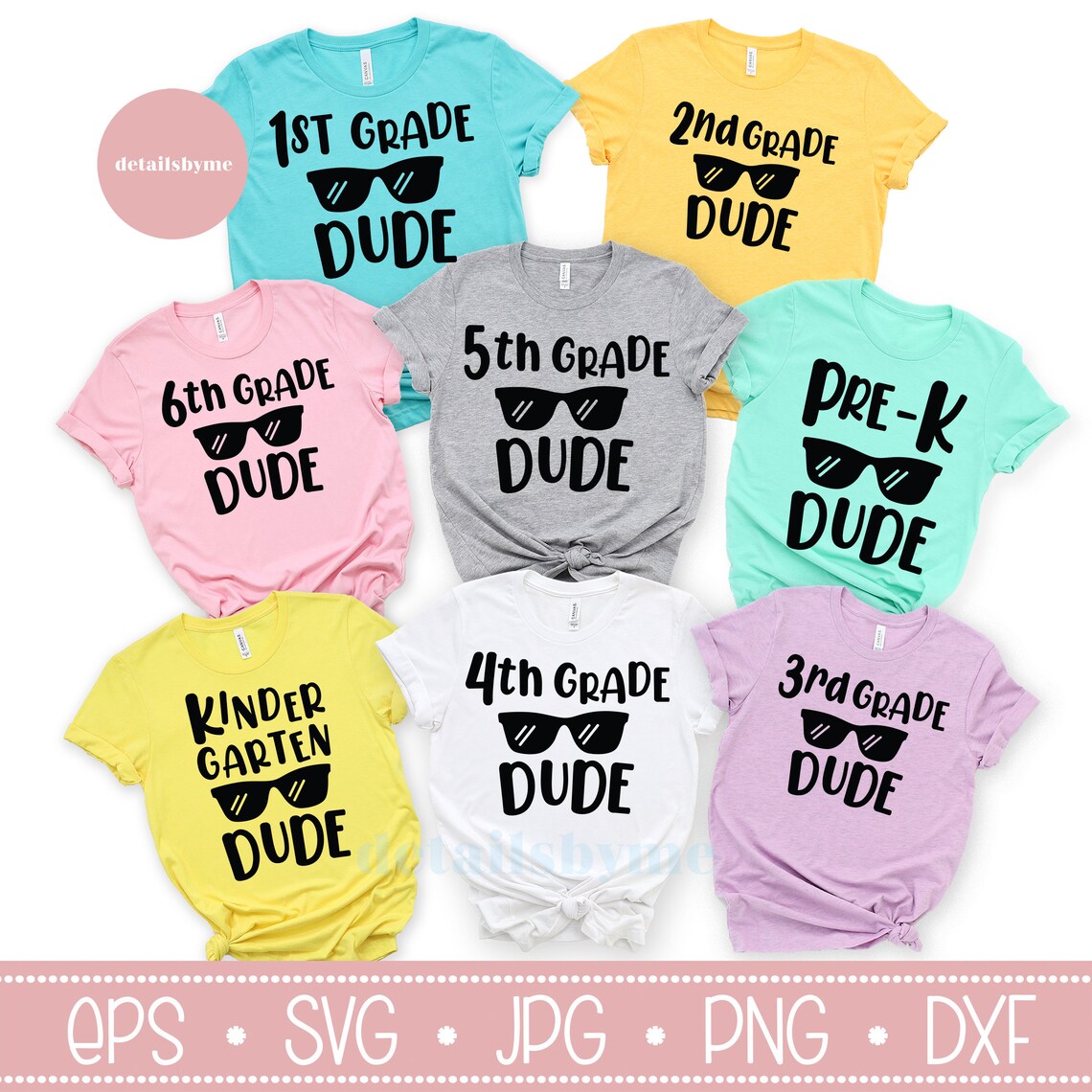 Combo Dude Grades Pre-k Kinder 1st 2nd 3rd 4th 5th | Etsy