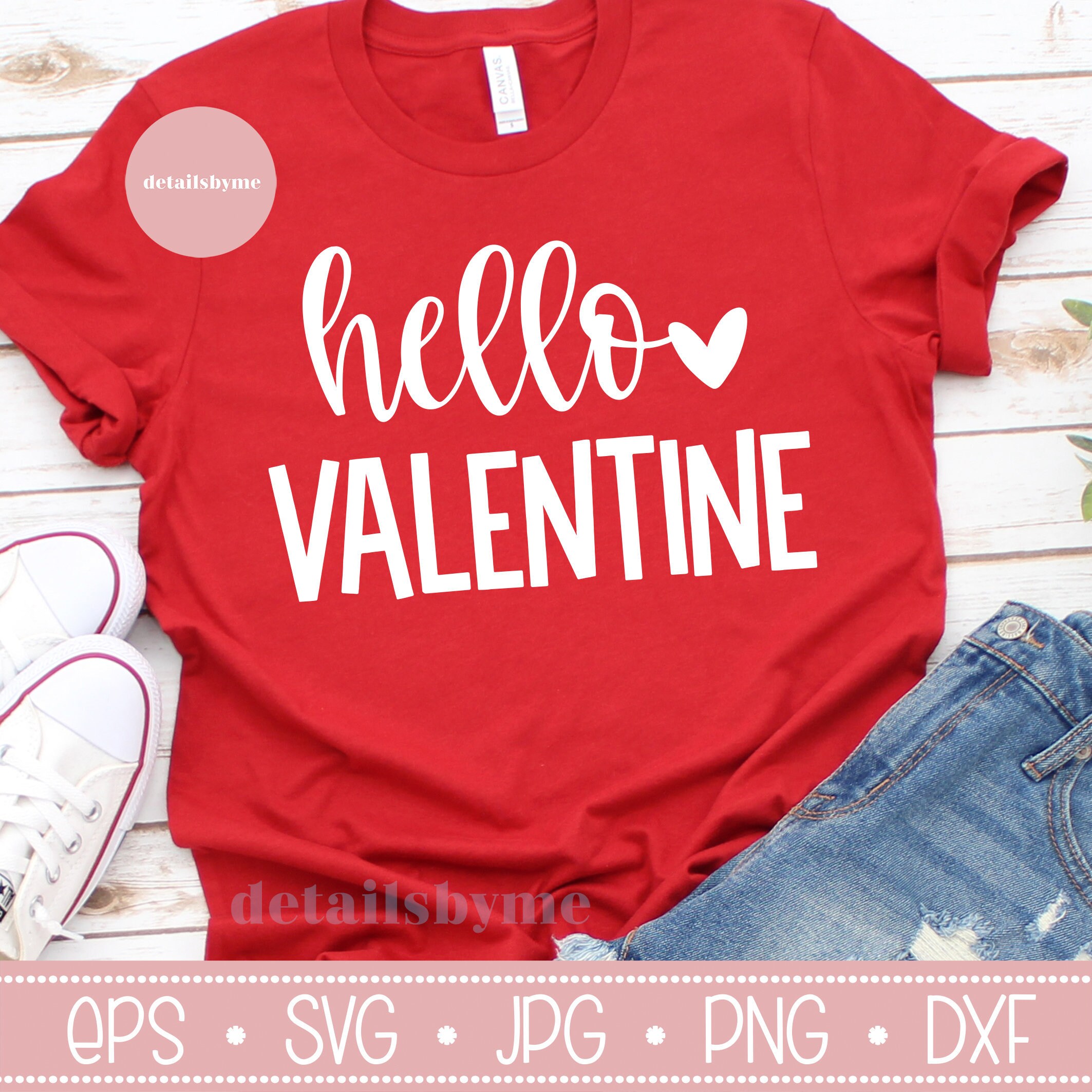 Valentine Svg Valentines Day Svg Hello Valentine Svg - Etsy
