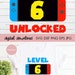 Level 6 Unlocked Svg 6th Birthday Boy Six Years Old Gamer Funny Kids ...