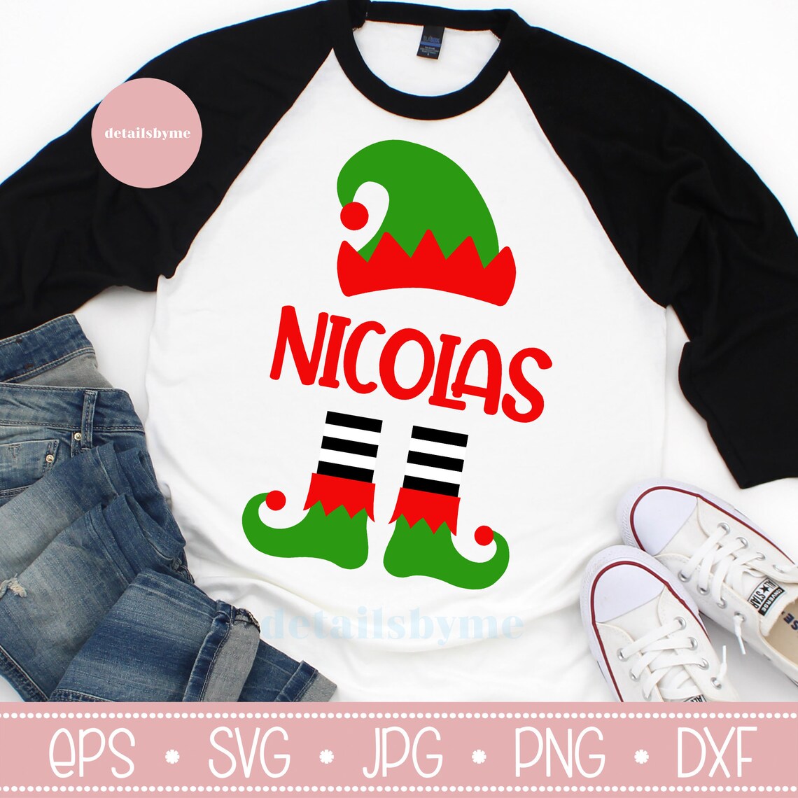 Elf Svg Christmas Svg Elf Monogram Svg Cricut Vector | Etsy