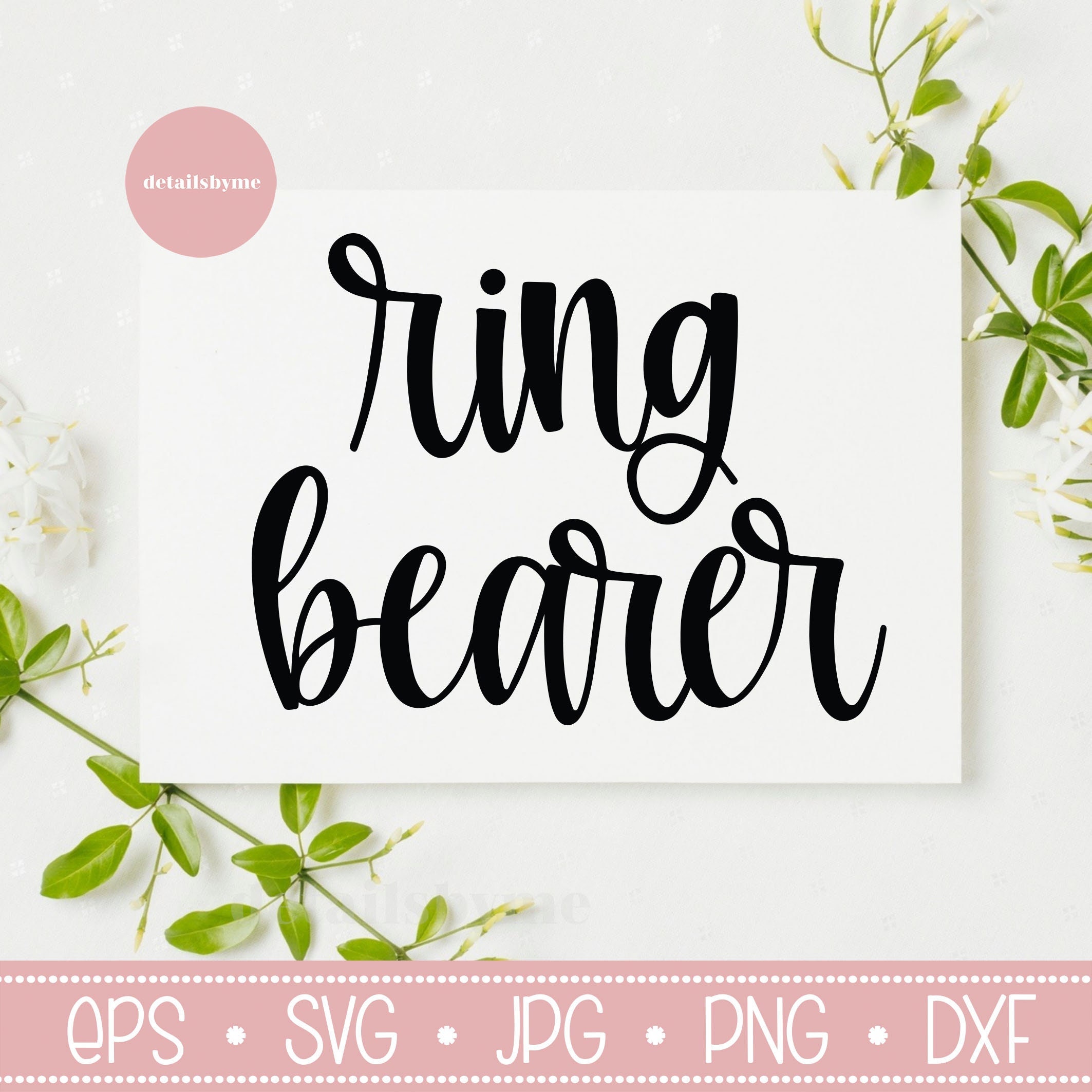 Ring Bearer Svg Wedding Svg Flower Girl Cut File Bridal - Etsy Ireland