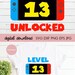 Level 13 Unlocked Svg 13th Birthday Boy Thirteen Years Old Gamer Funny ...
