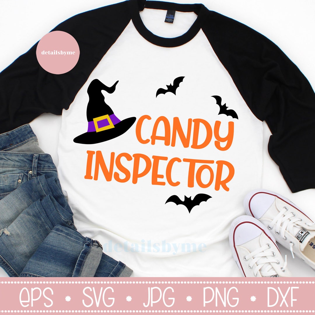 Halloween Svg, Candy Inspector Svg, Silhouette, Cricut, Digital ...