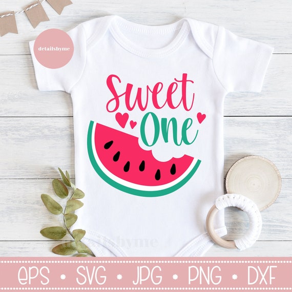 Sweet One SVG Sweet One Watermelon SVG First Birthday SVG - Etsy