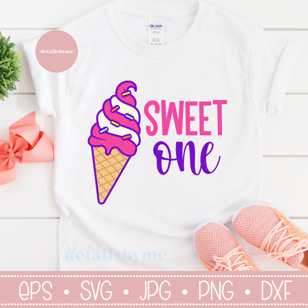 Sweet One SVG First Birthday Cutting File 1st Birthday Party One Sweet ...