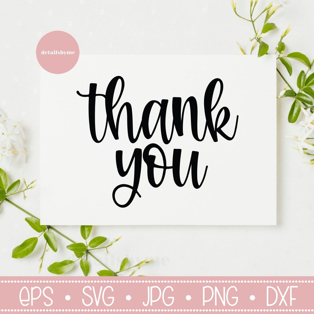 Thank You SVG, Thank You Sign, Floral, Hochzeit Danke svg, Dankeskarte ...