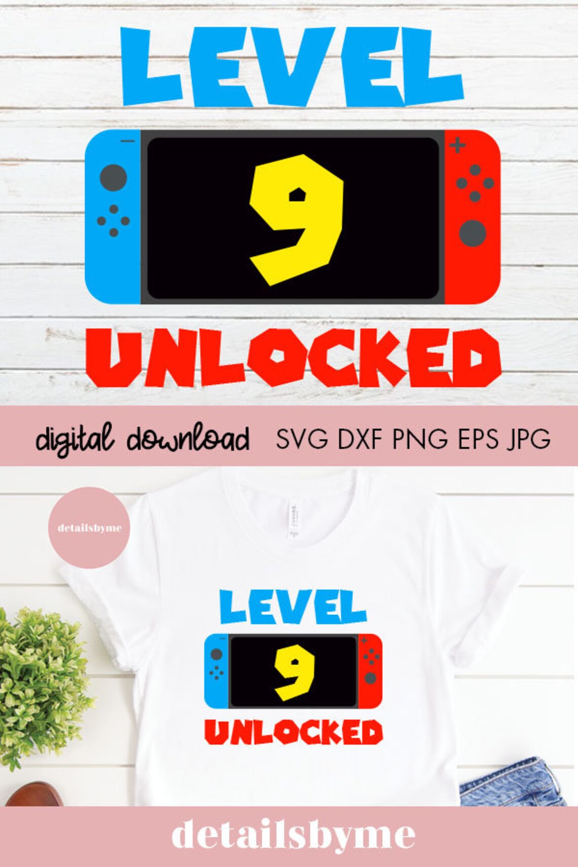 Level 9 Unlocked Svg 9th Birthday Boy Nine Years Old Gamer - Etsy